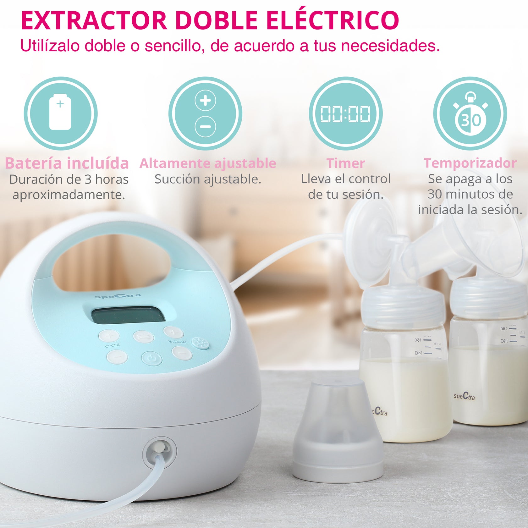 Extractor de leche materna – Spectra MX