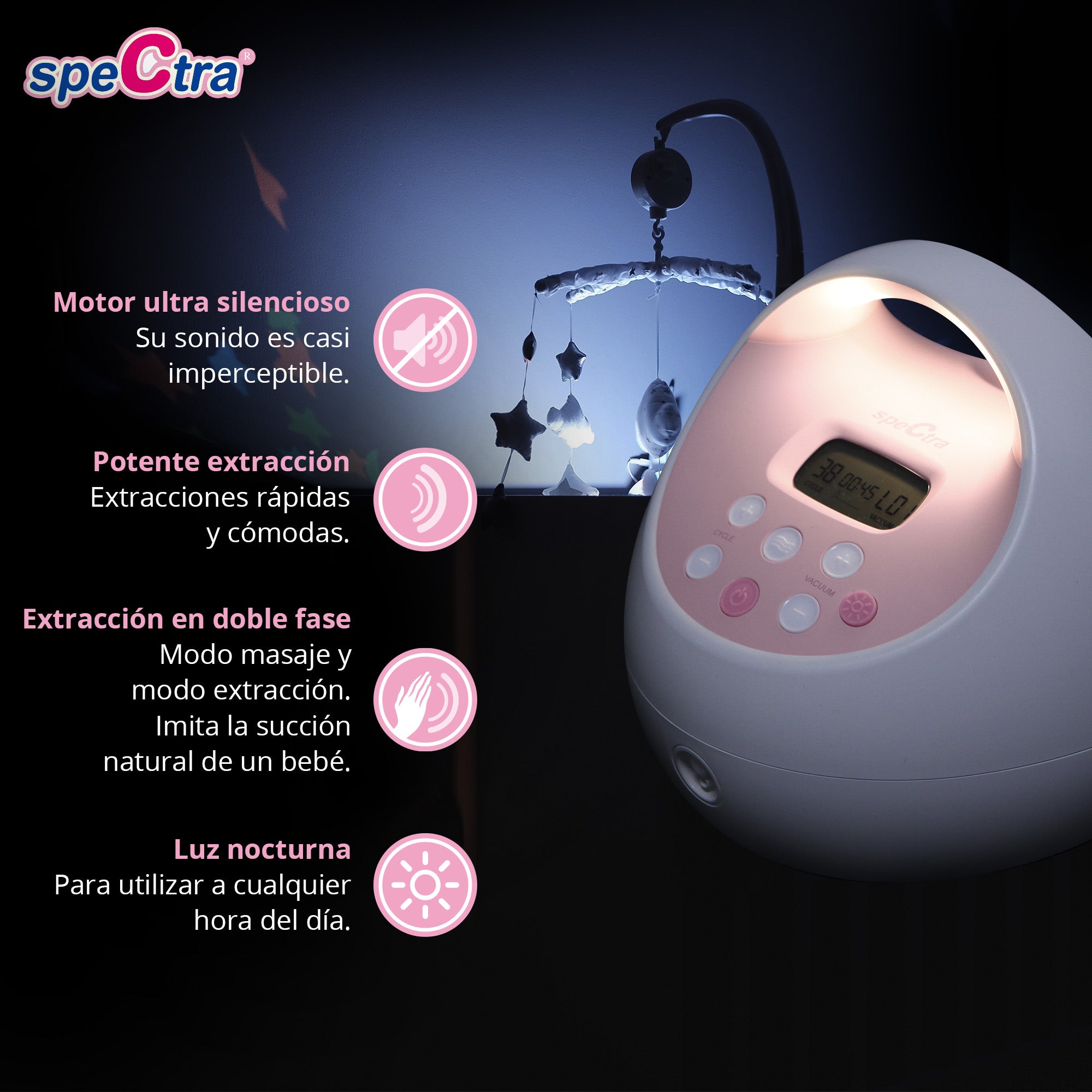 SPECTRA S2 PLUS, Extractor Doble Eléctrico – Spectra MX