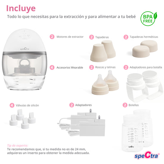 Spectra Wearable Extractor de Leche Eléctrico Manos Libres – Spectra MX