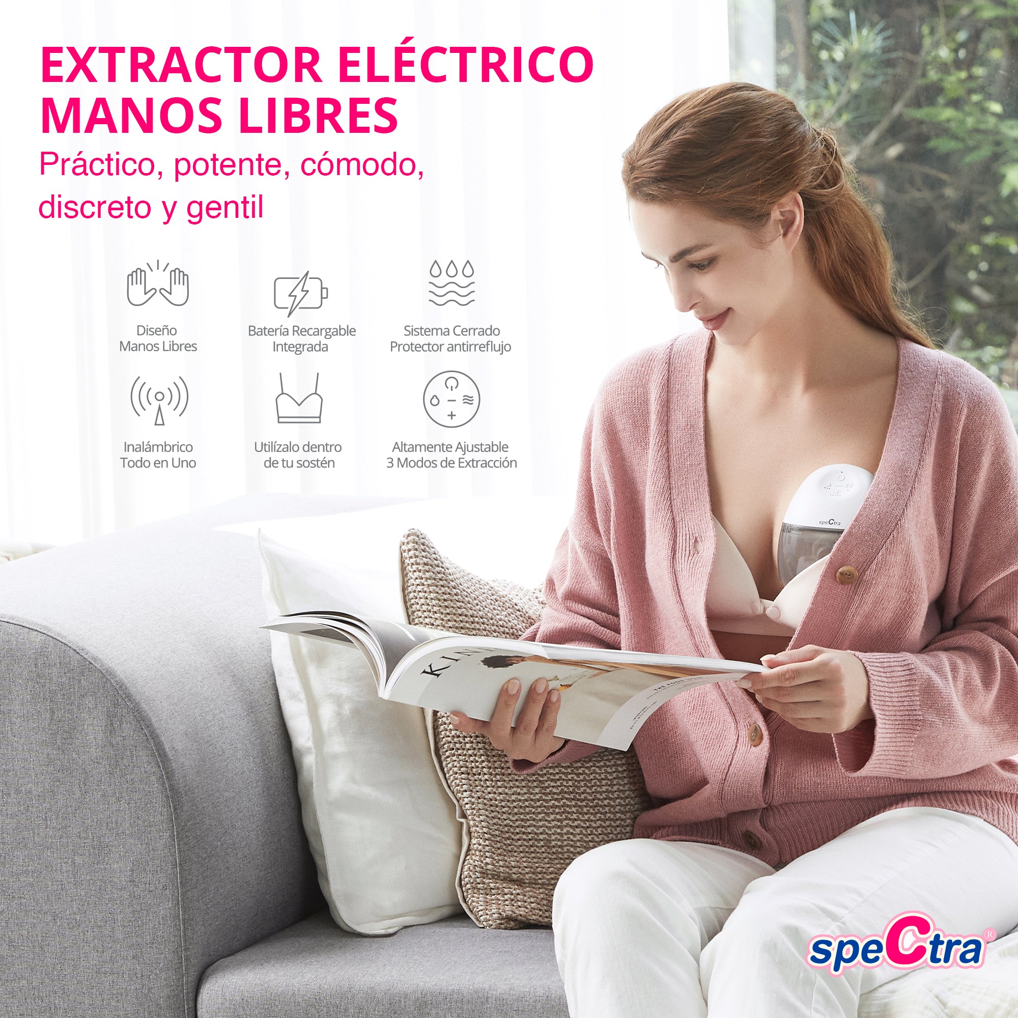 Spectra Wearable Extractor de Leche Eléctrico Manos Libres – Spectra MX