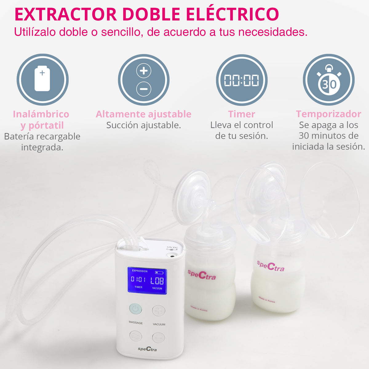 SPECTRA 9+, Extractor Doble Eléctrico – Spectra MX